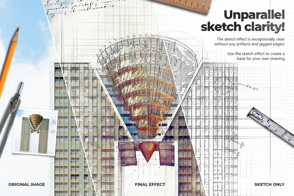 Animated Architecture Sketch Photoshop Action