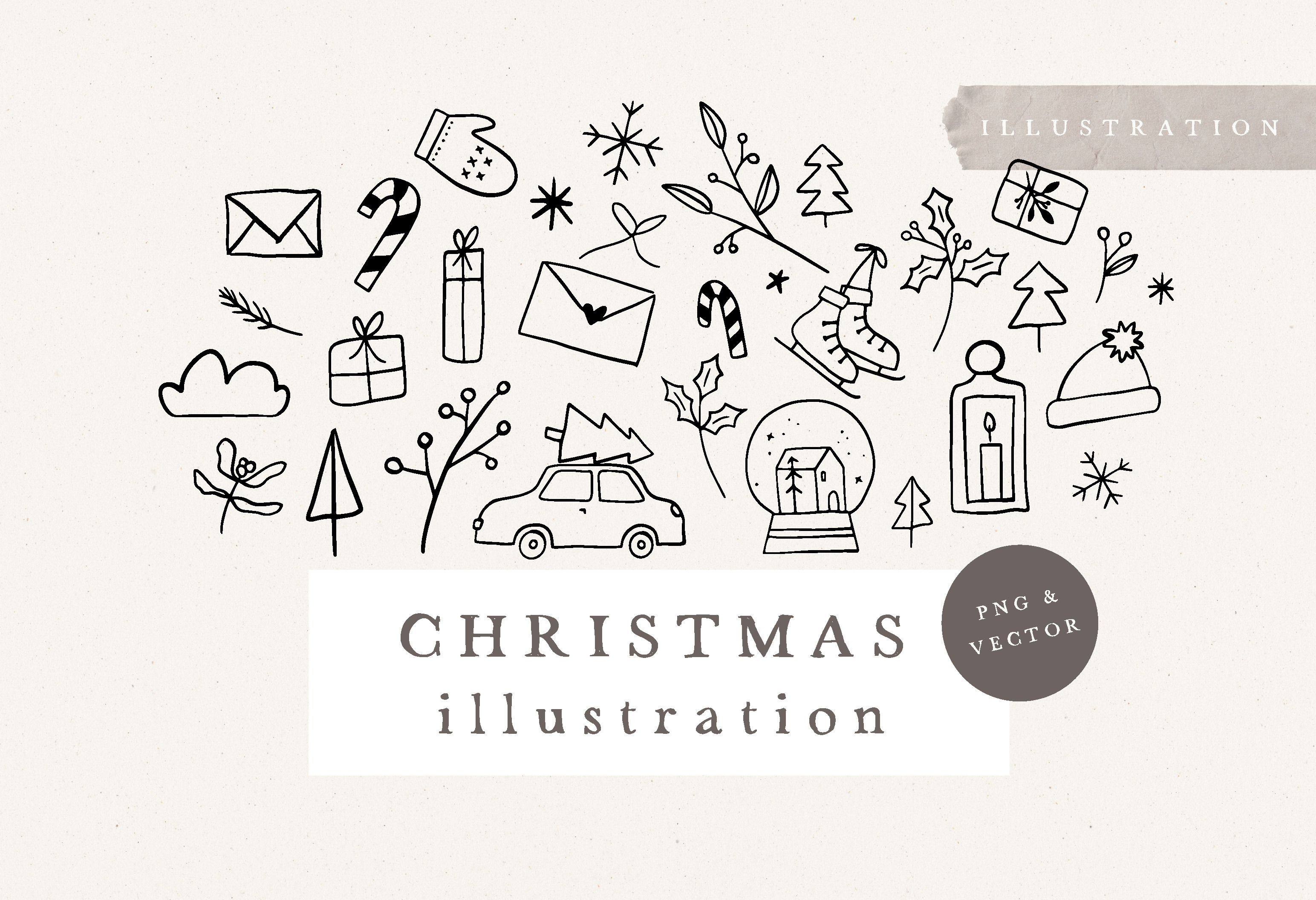 CHRISTMAS BUNDLE / vector + png, an Illustration by KruthDesign