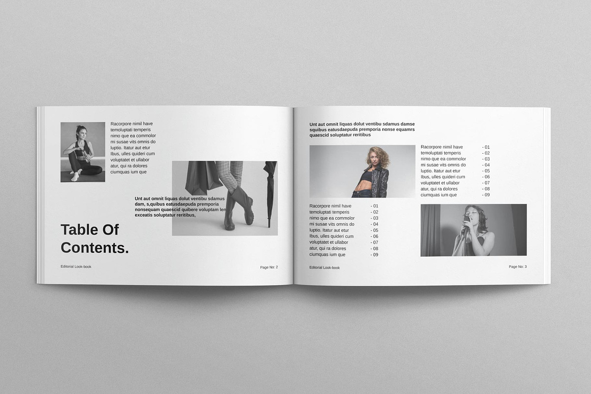 Editorial Look-book Landscape, a Magazine Template by E-Type | Creative ...