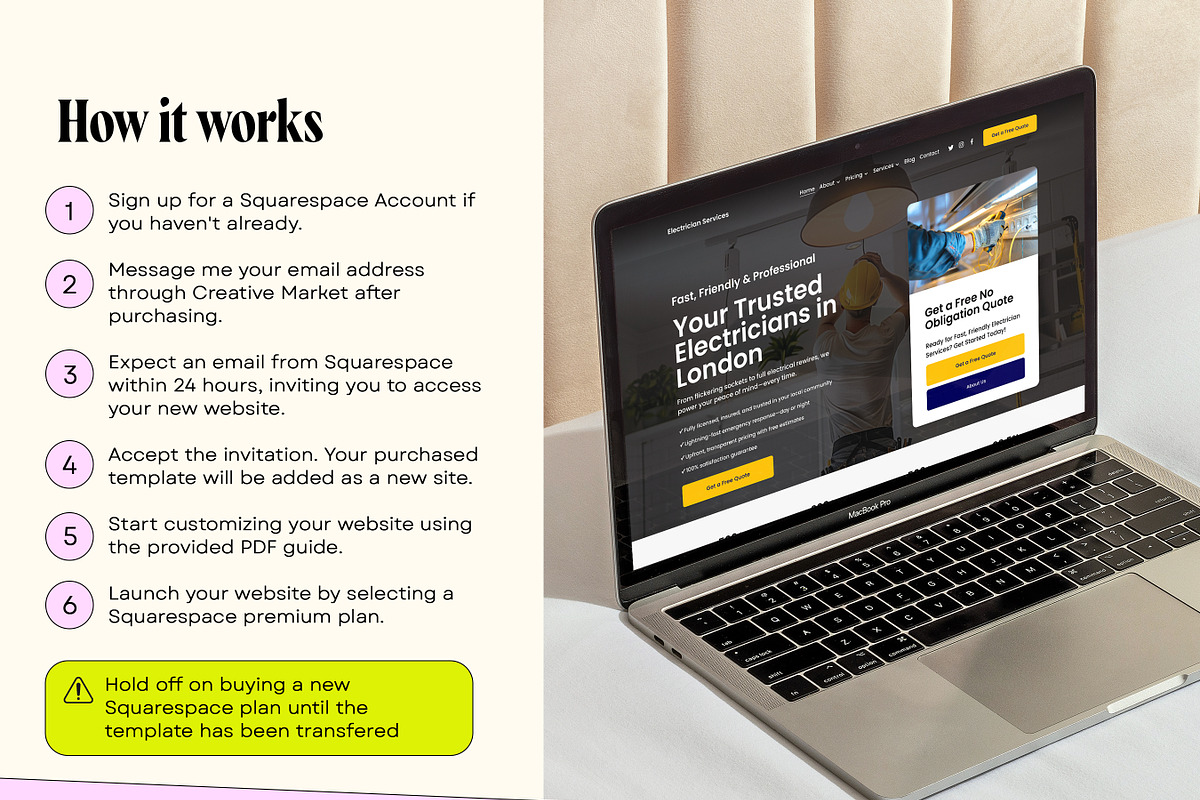 Electrician Website Template Design