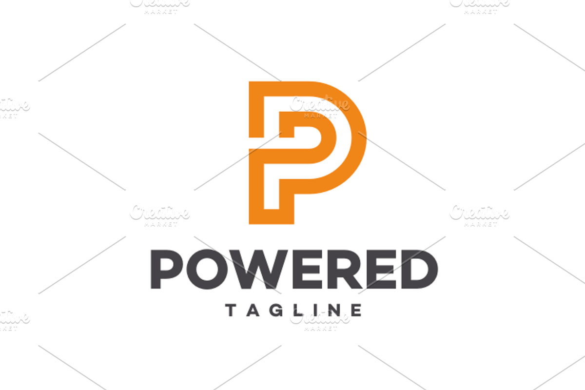 Powered Letter P D PD PP Logo, a Branding & Logo Template by yopie