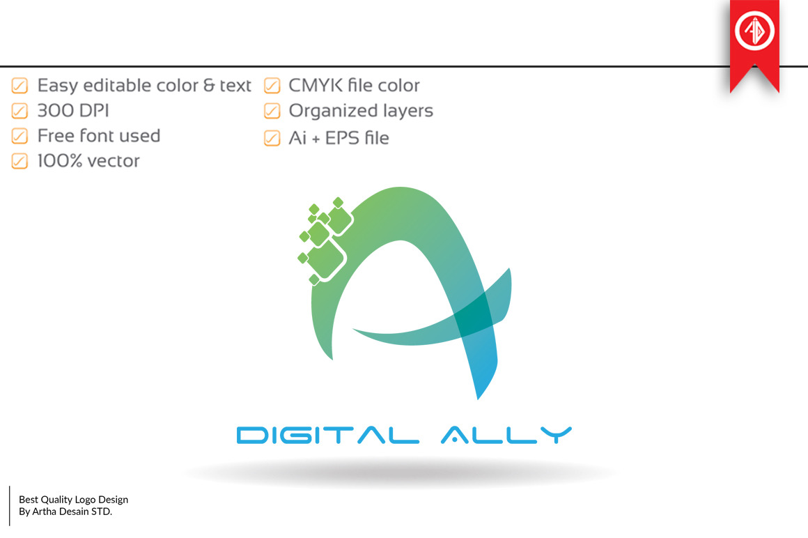 Creative Digital Logo Template, a Branding & Logo Template by Artha Desain