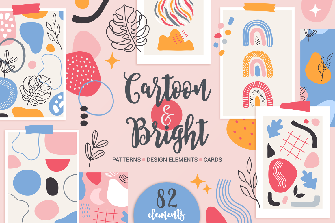 Cartoon & Bright Kit, a Texture Illustration by miumiu
