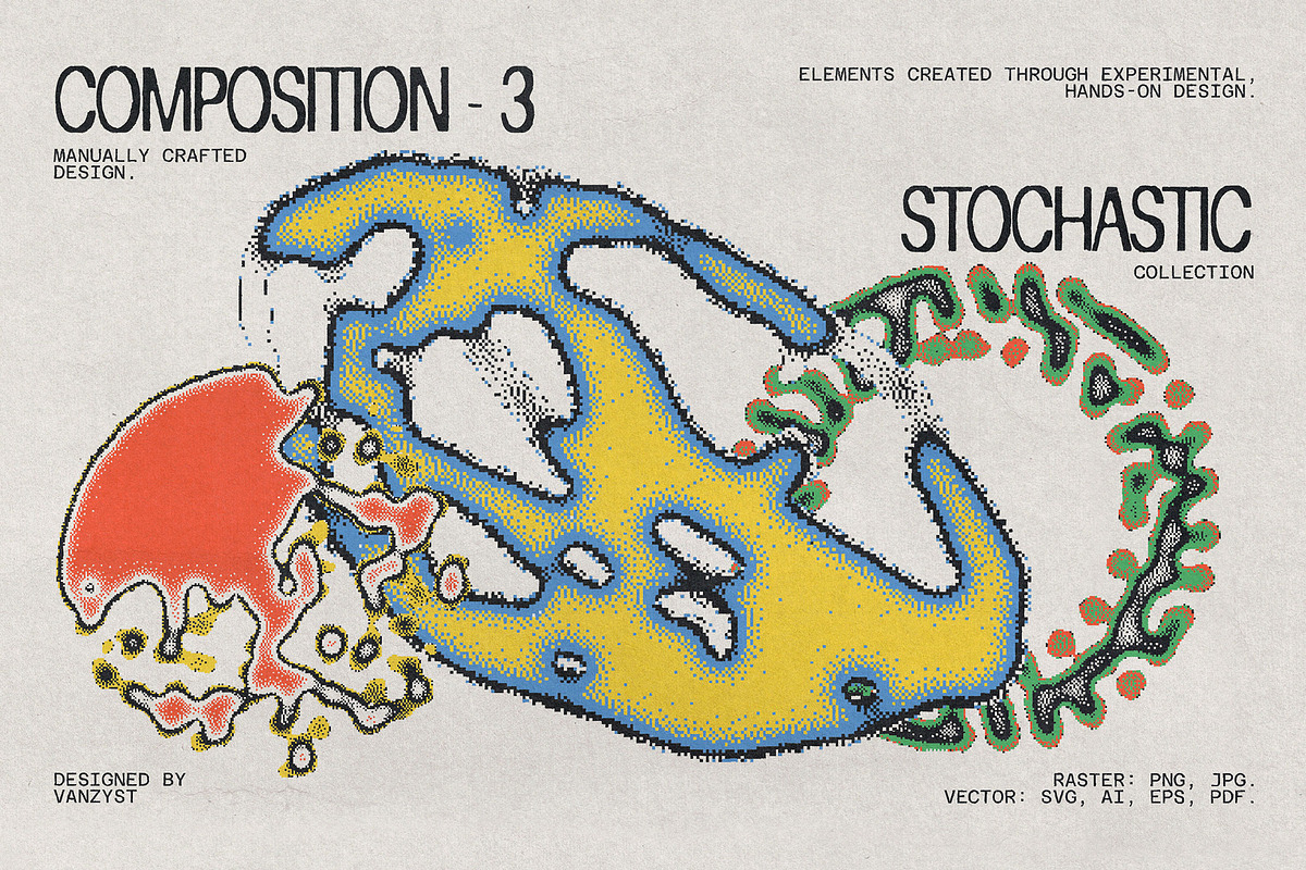 Stochastic Archive Collection, a Graphic by Vanzyst