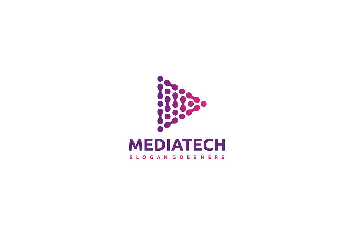 Media Technology Logo, a Branding & Logo Template by 3ab2ou
