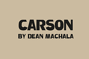 Carson Font, a Font by MeetDean