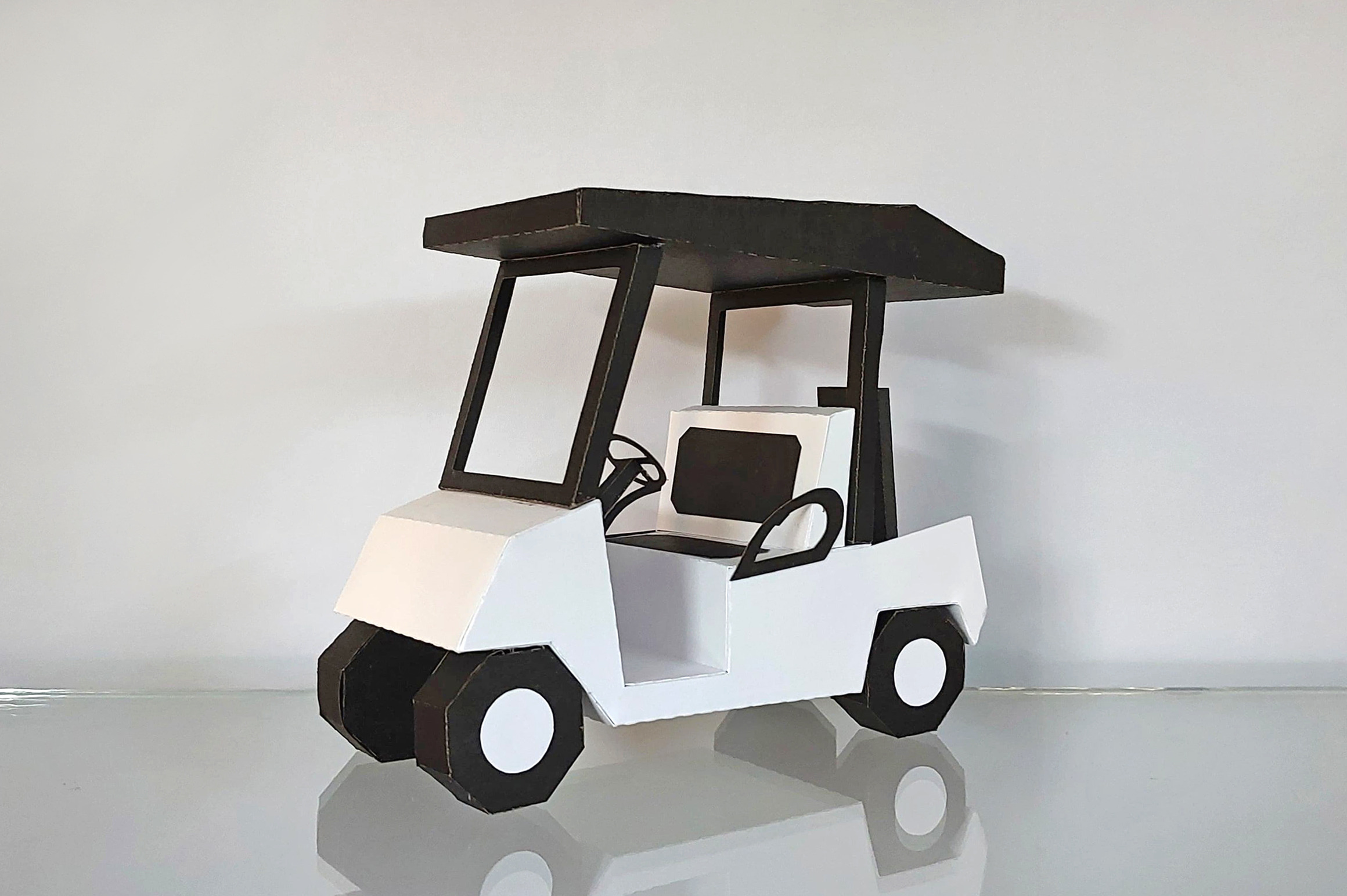 DIY Golf Cart - 3d Papercraft, a Print Template by PAPER amaze
