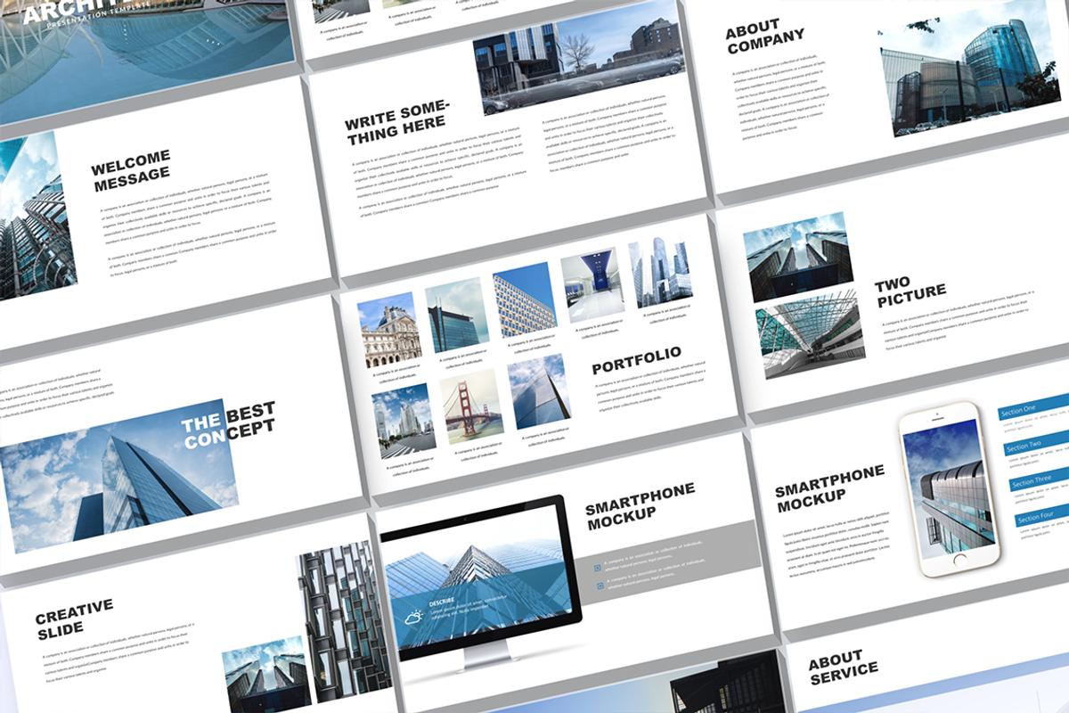 Architect - Powerpoint Template, a Presentation Template by UnicodeID