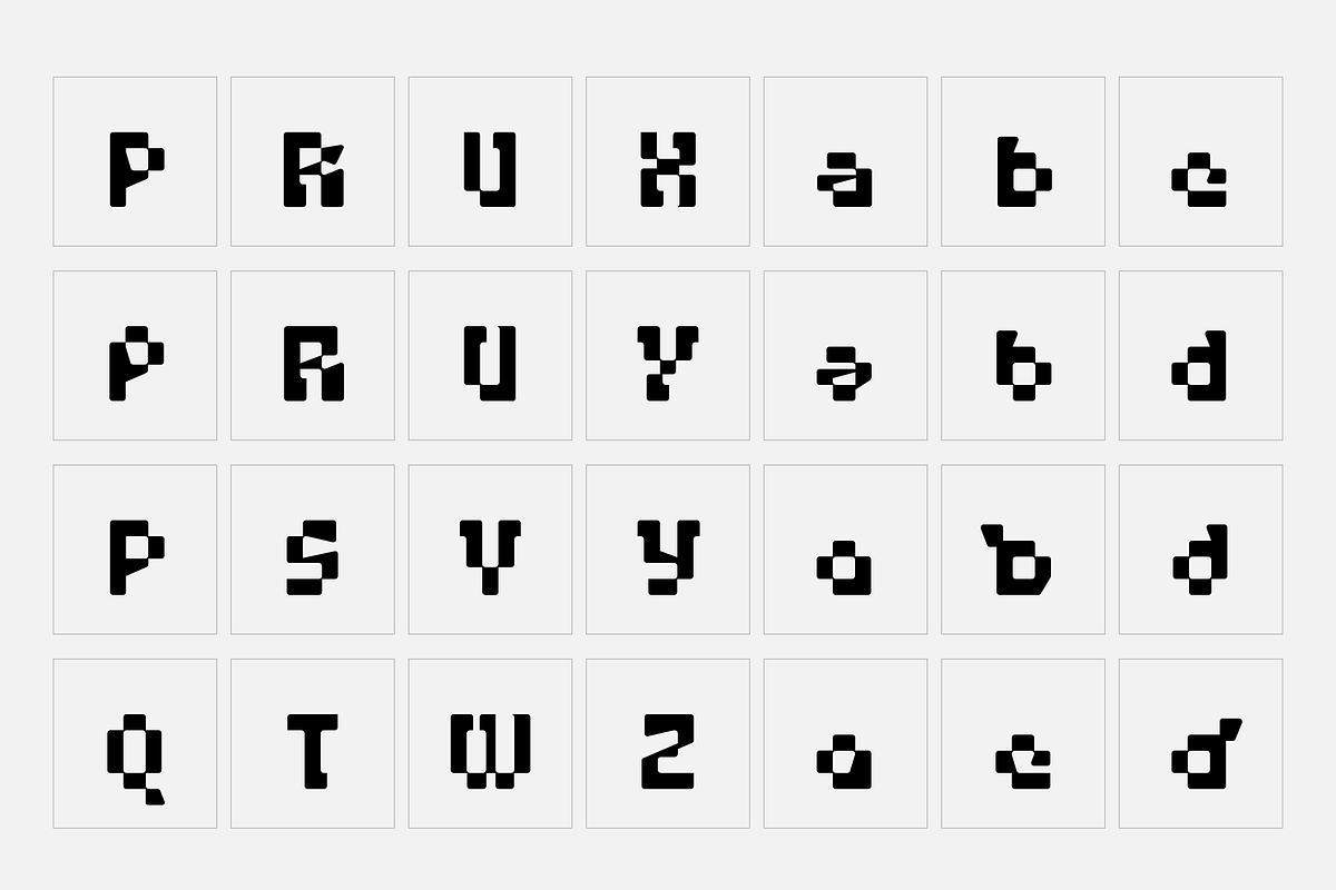 Digital - Pixel font, a Font by SelfBuild Type | Creative Market