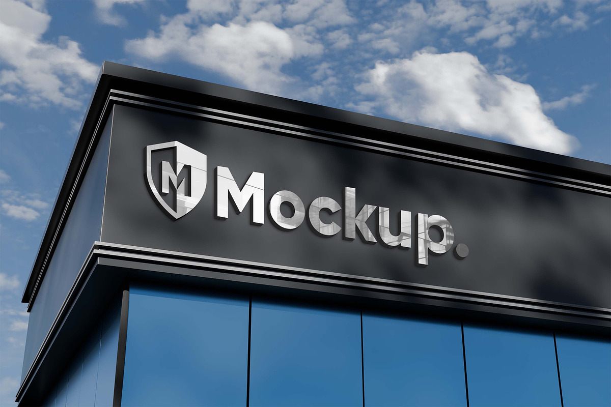 High Quality 3D Logo Mockup, an Advertising Mockup by Momogi
