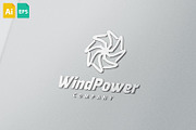 Wind Power Logo, a Branding & Logo Template by Schneider Design Store