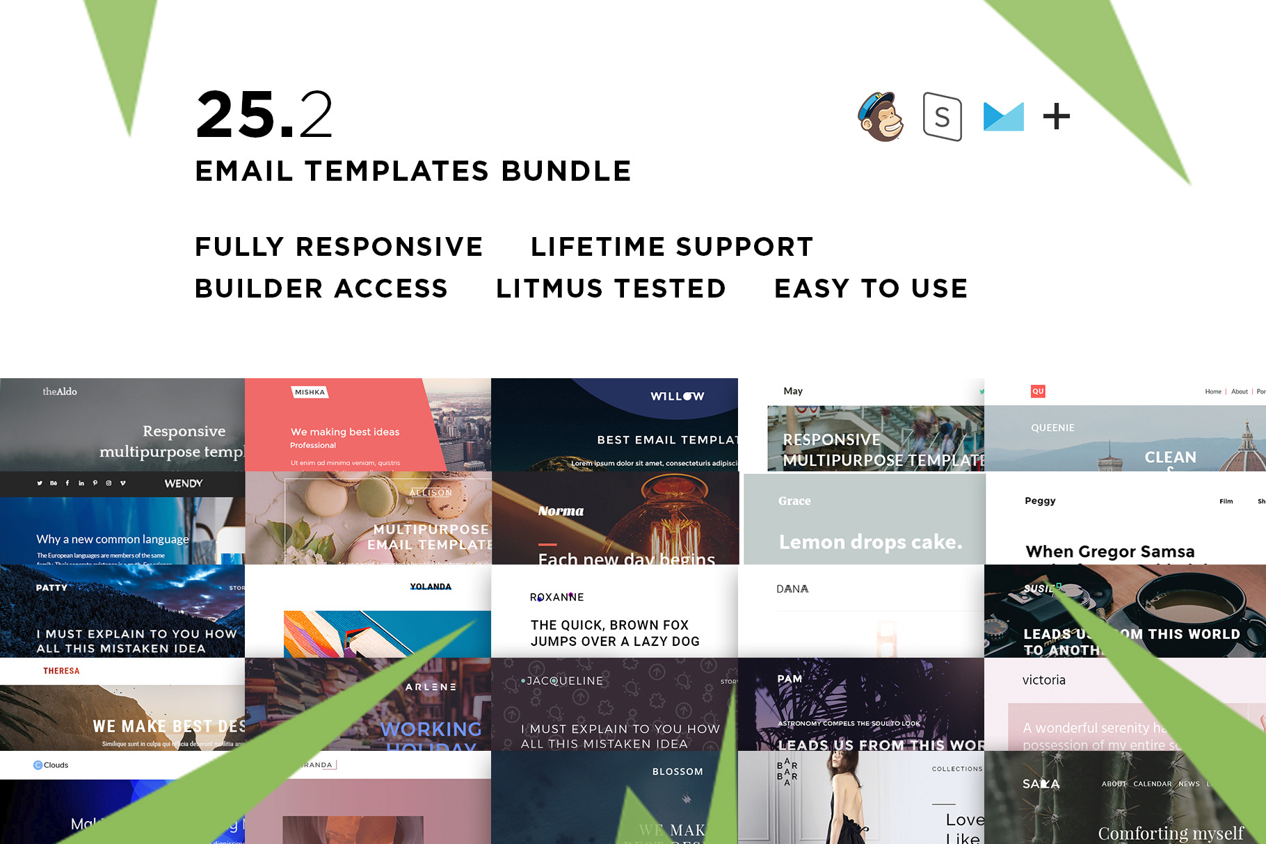 25 Email templates bundle II, an Email Template by ThemesCode