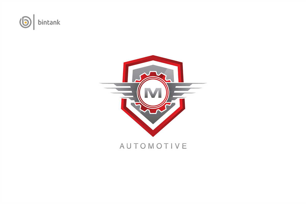 M Letter - Auto Shield Logo, a Branding & Logo Template by Bintank Studio
