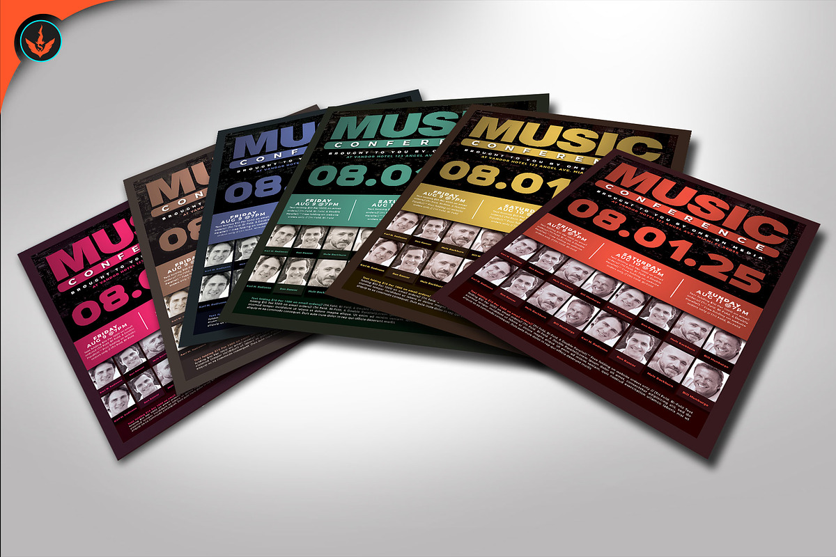 Music Conference Flyer Template, a Flyer Template by SeraphimChris