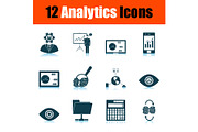 Analytics Icon Set, an Icon by Pavel Vectors