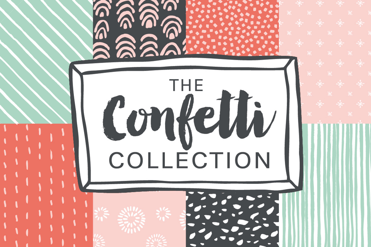 Confetti-Hand Drawn Patterns, a Pattern Graphic by Shelly Laslo ...