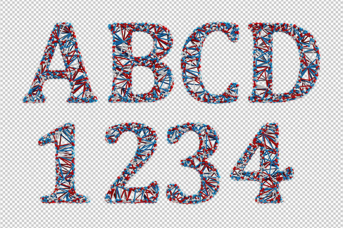Molecule Font, a Font by Handmadefont