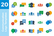 20 Logo Communication Bundle, a Branding & Logo Template by Friendesigns