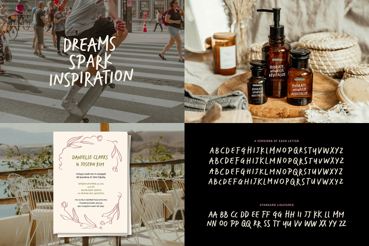 Handcrafted Font Bundle, a Handwritten Font by type peace