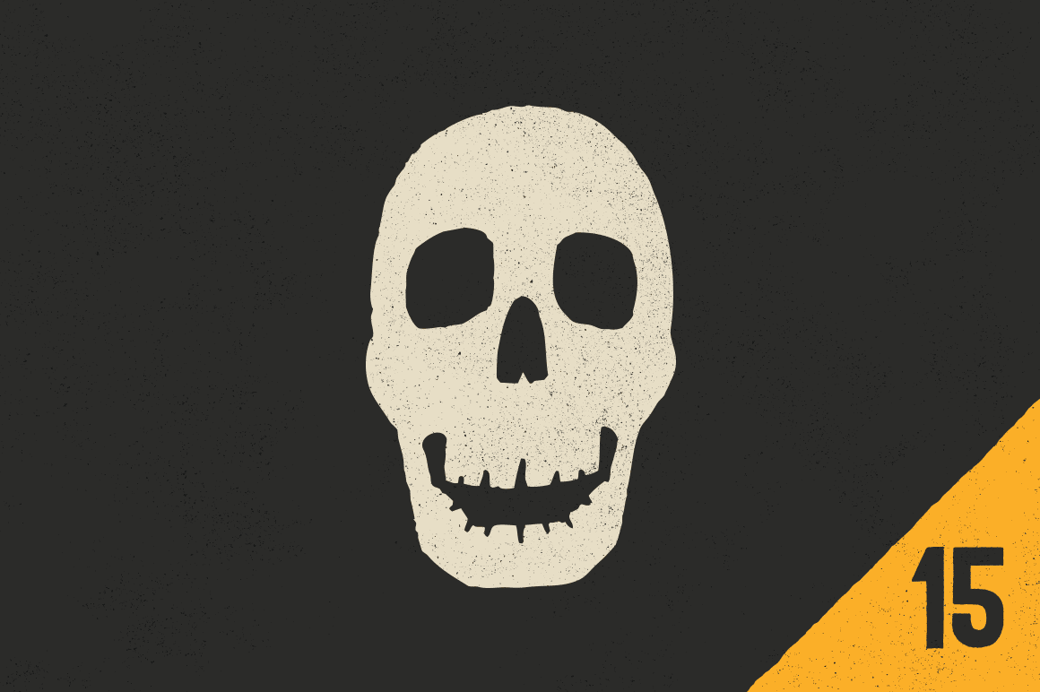 Vector Skulls & Crossbones - 15 Pack, an Illustration by GhostlyPixels
