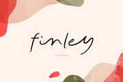 Finley Font, a Script Font by vuuuds
