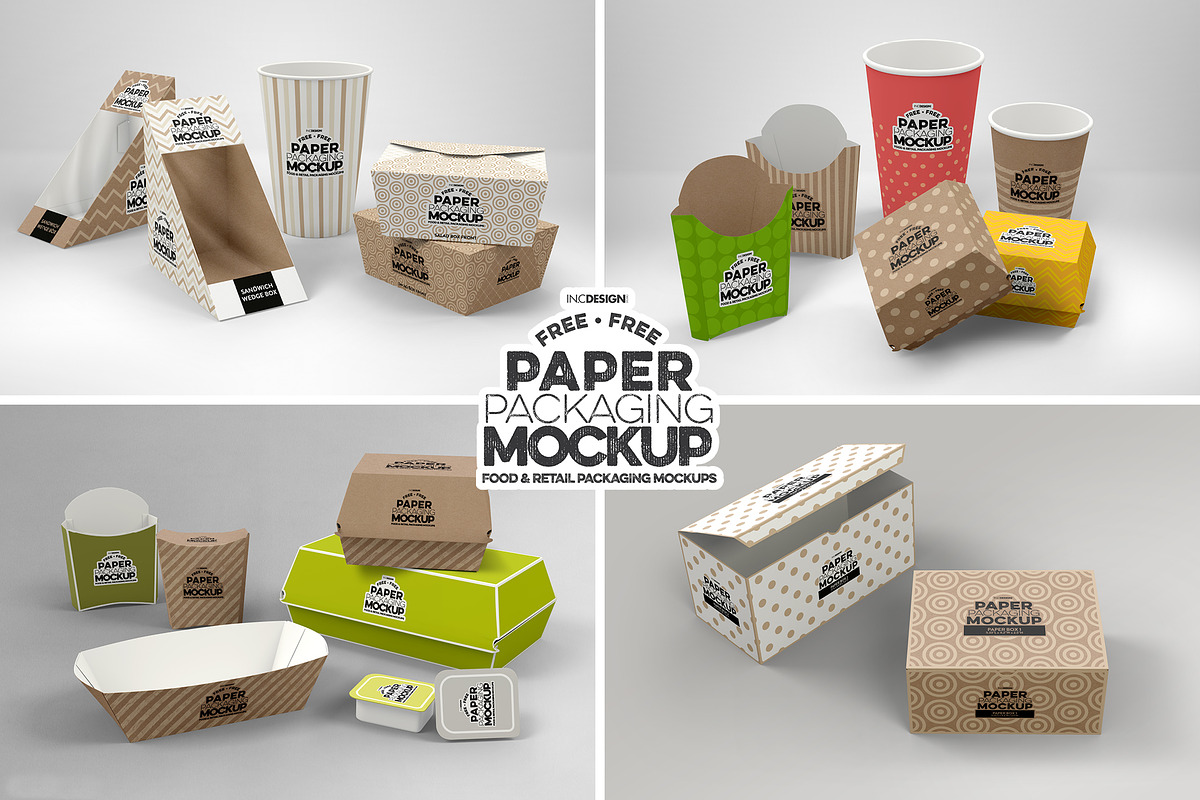 Stacked Fast Food Boxes Mockup, a Packaging Mockup by INCDesign ...