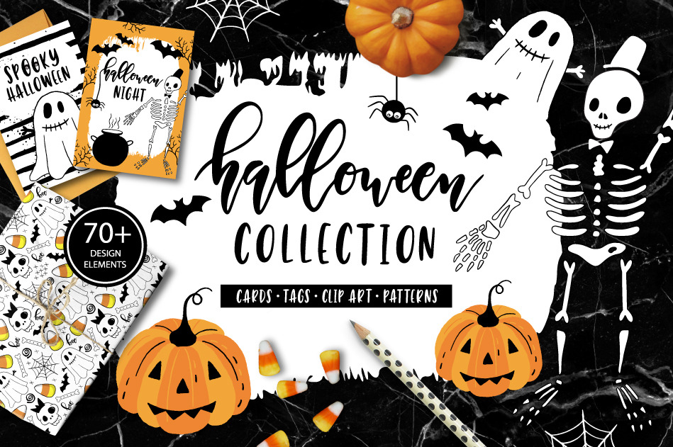 Halloween Clip art collection, a Decorative Illustration by lokko studio