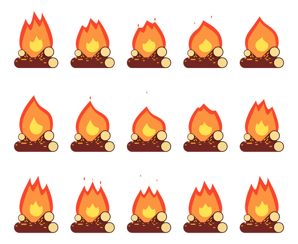 Motion Animation Flame | Icons ~ Creative Market