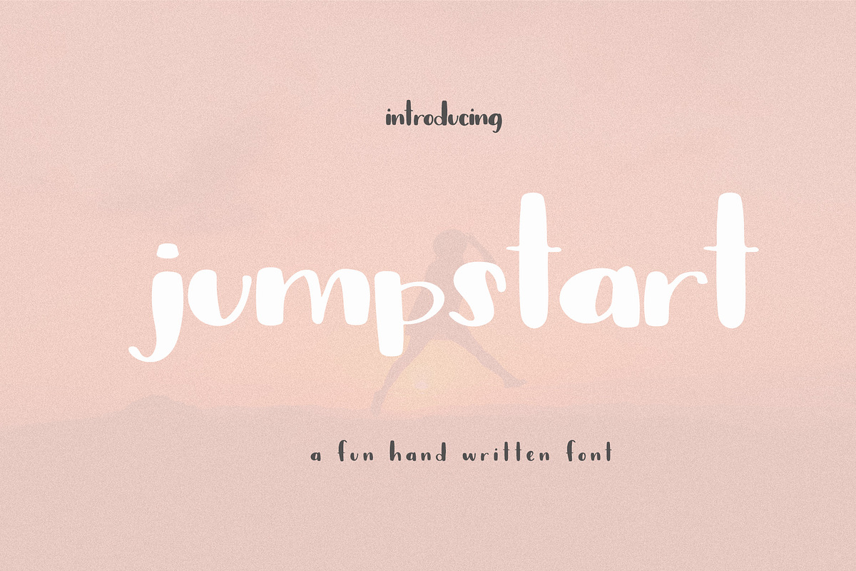 Jumpstart Hand written Font, a Font by Sweet Fig