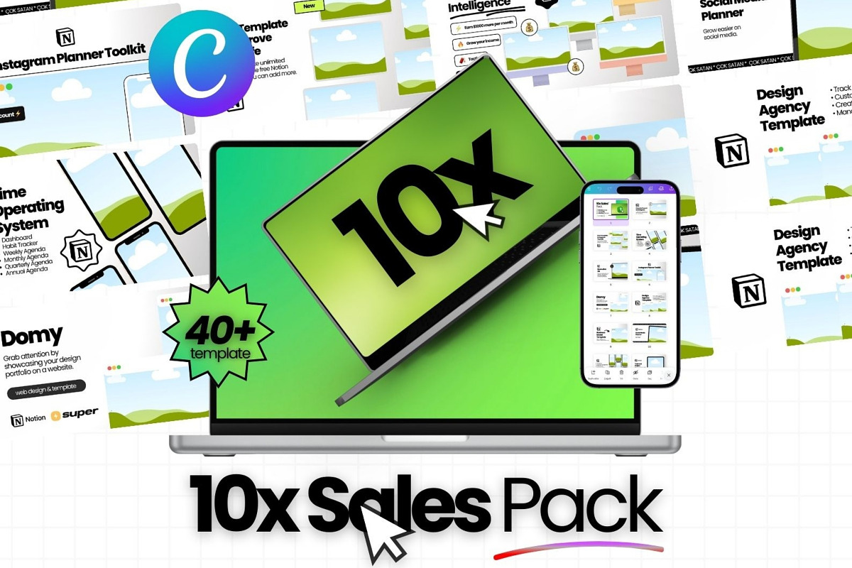 10x Sales Canva Templates For IG, a Social Media Template by Virall