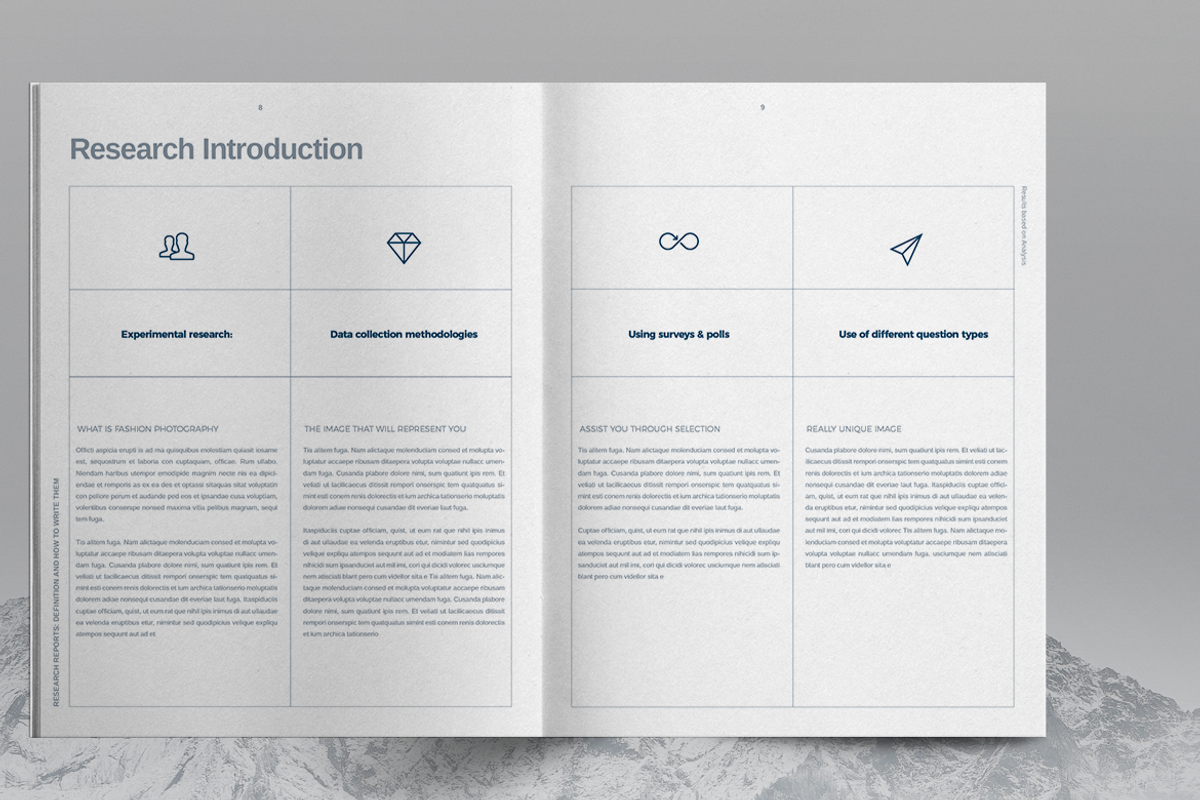 Research Report Brochure Template