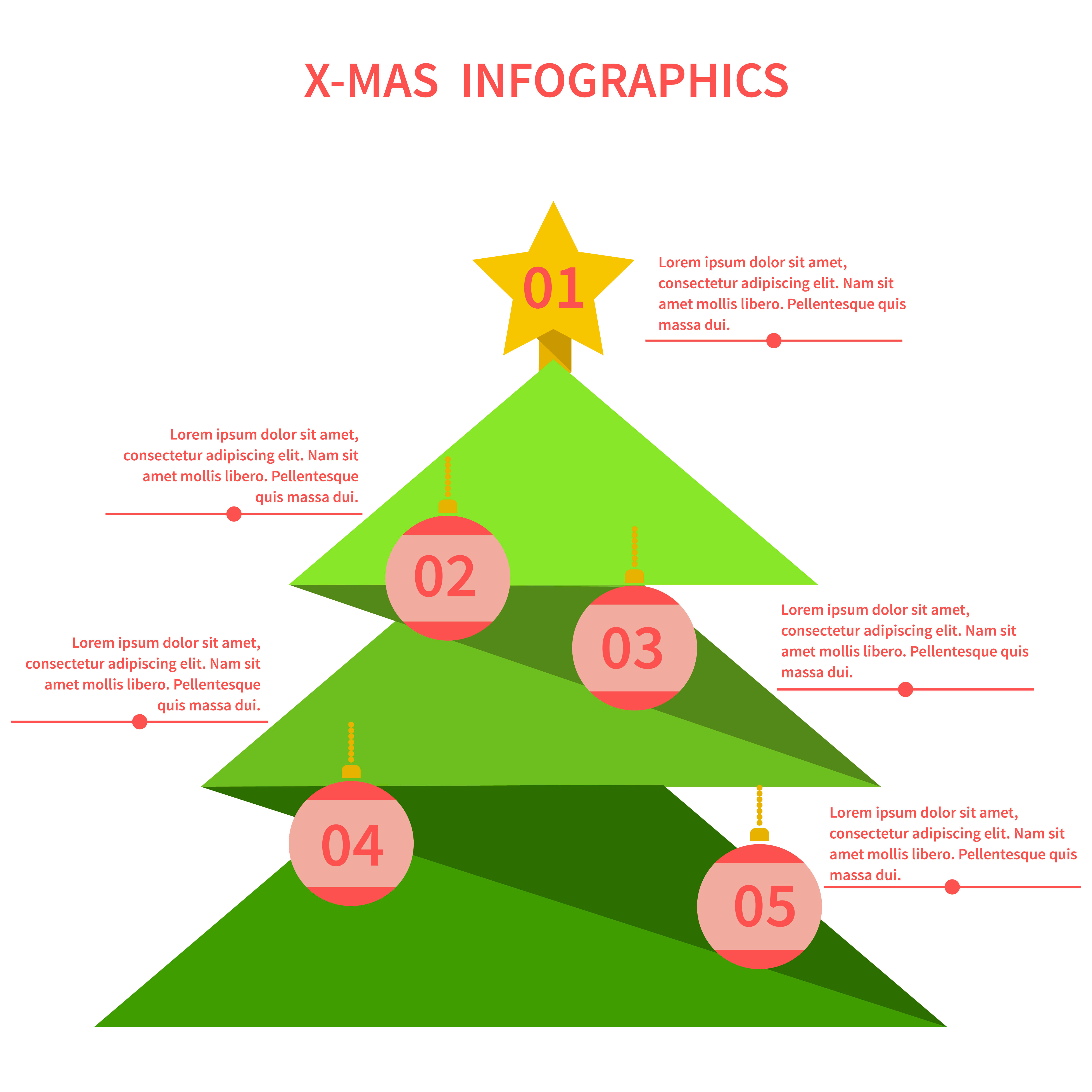 №22 Infographics as a Christmas tree, a Decorative Illustration by Rasveta