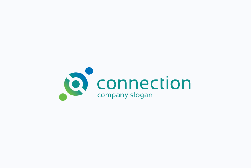 Connection company logo, a Branding & Logo Template by Vitalliy