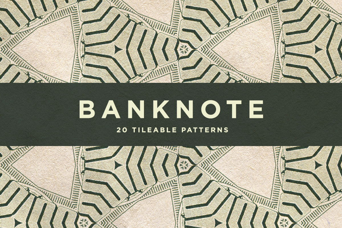 20 Banknote Patterns, a Pattern Graphic by RuleByArt