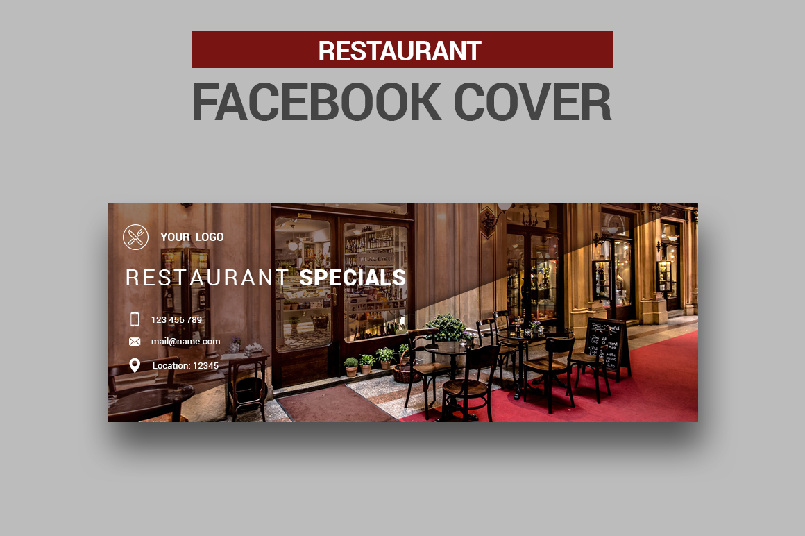Restaurant Facebook Cover - SK, a Social Media Template by UNIK Agency