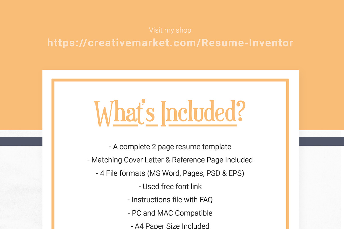 Resume Template, a Resume Template by ResumeInventor