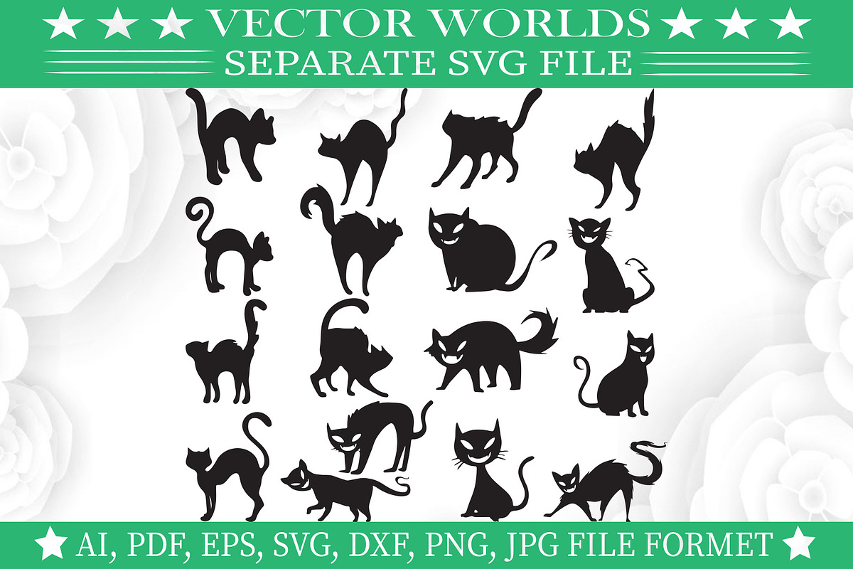 Spooky Cat Svg, Spooky, Cat Svg, an Object Graphic by VectorWorlds