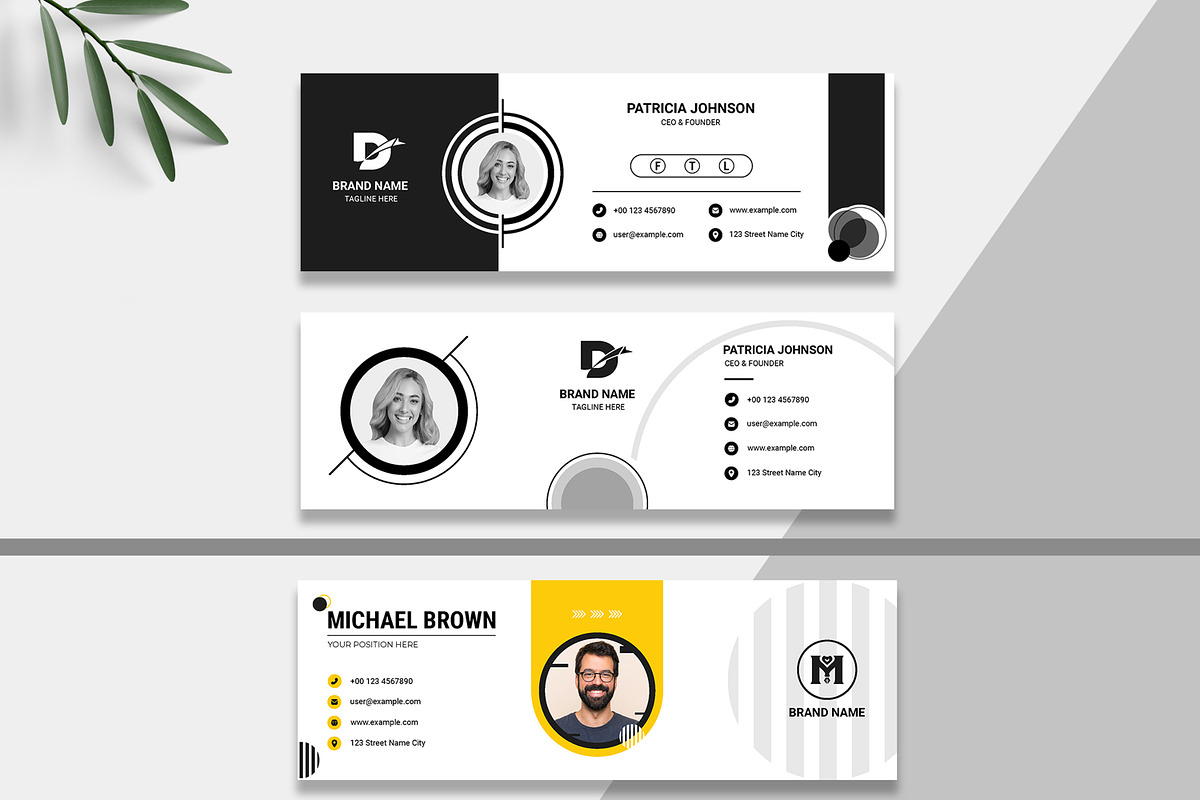 Creative Email Signature Layout