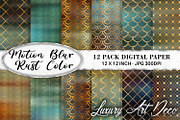 Rust color mix art deco pattern | Graphic Patterns ~ Creative Market