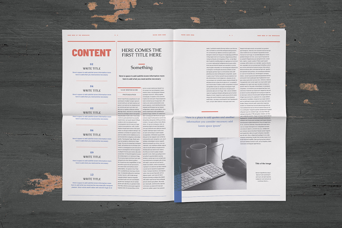 News Tabloid Indesign Template, a Magazine Template by Luuqas Design