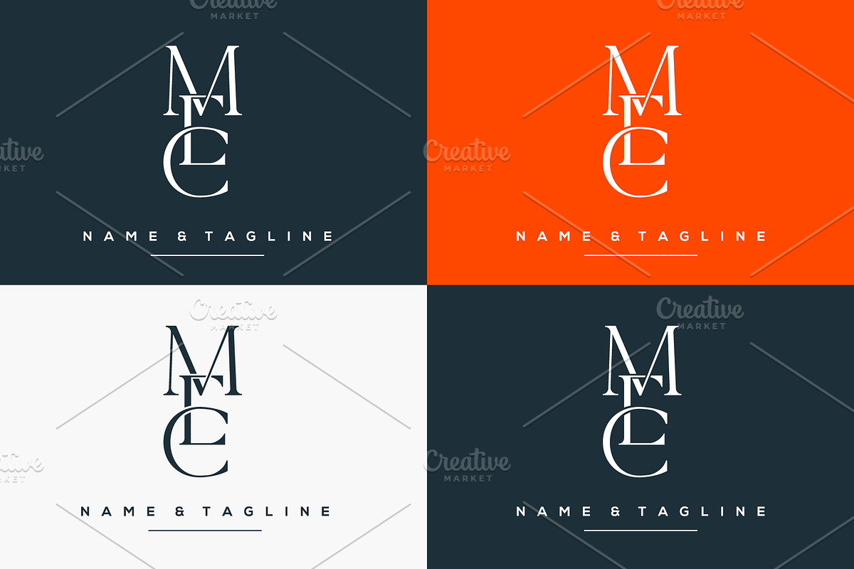 Monogram icon logo MEC, a Branding & Logo Template by idesign_4u