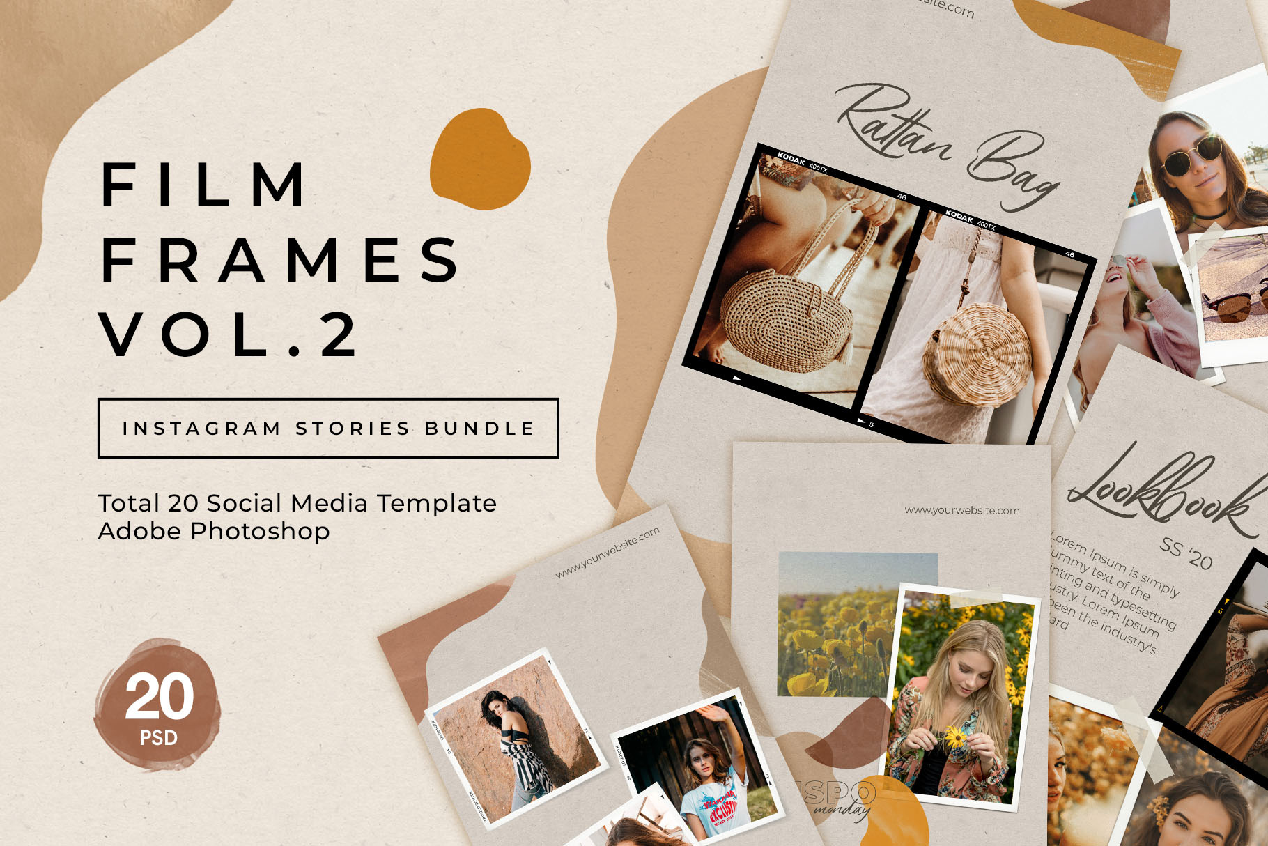 Film Frame Instagram Stories Vol.2, a Social Media Template by muhisya