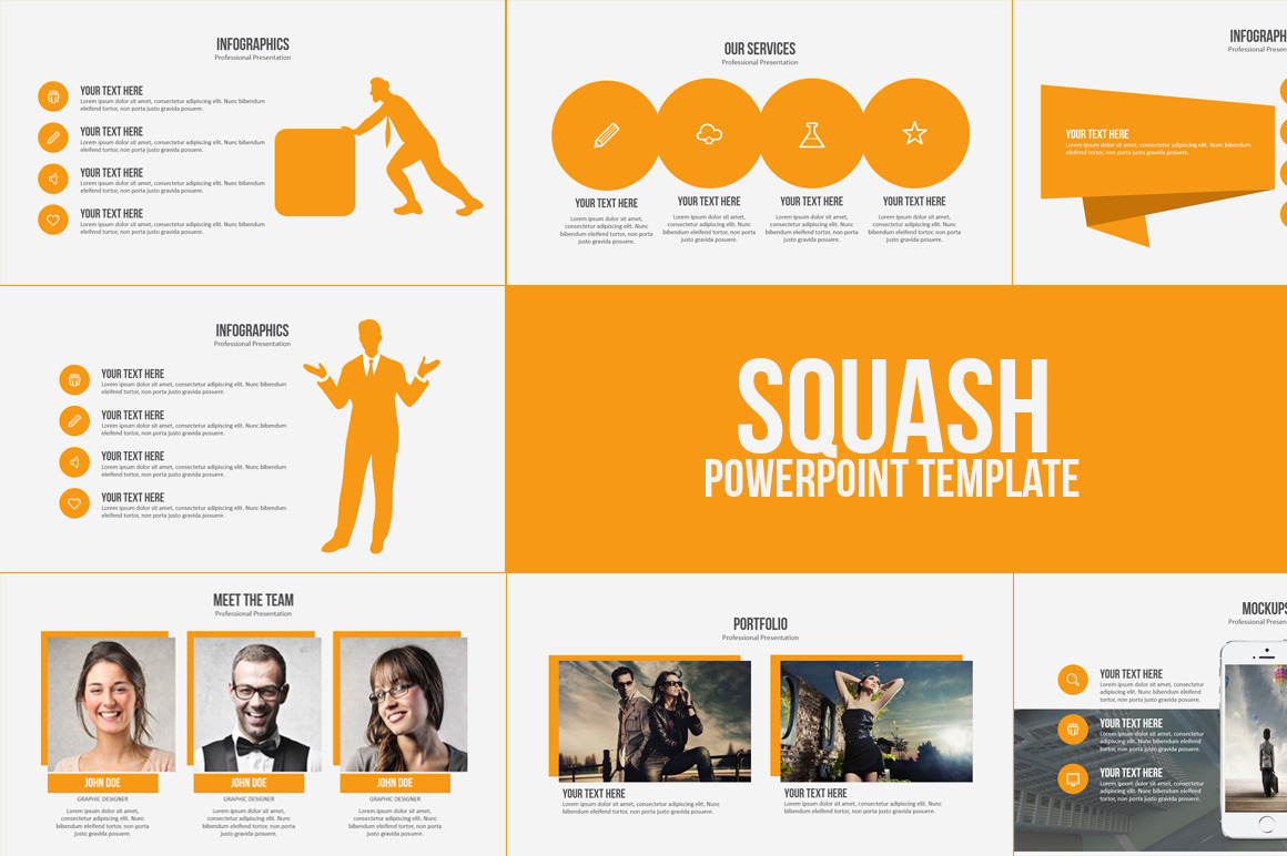 Squash Powerpoint Template, a Presentation Template by Creative Slides