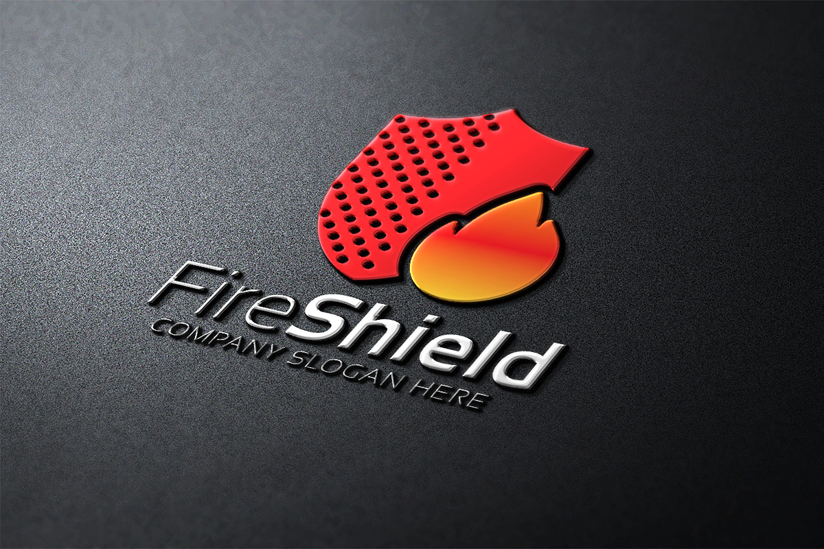 Fire Shield Logo, a Branding & Logo Template by essegraphic