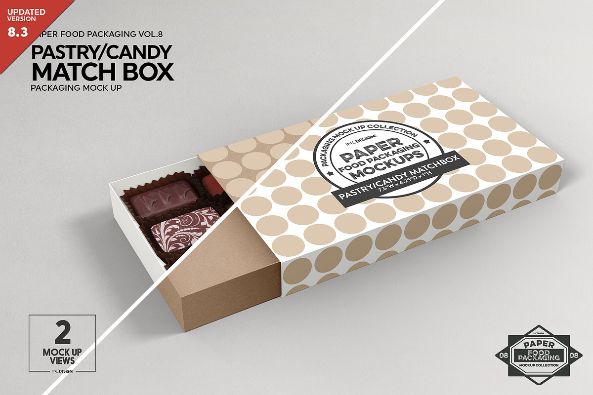 Match Box Style Packaging Mockup, a Packaging Mockup by INCDesign
