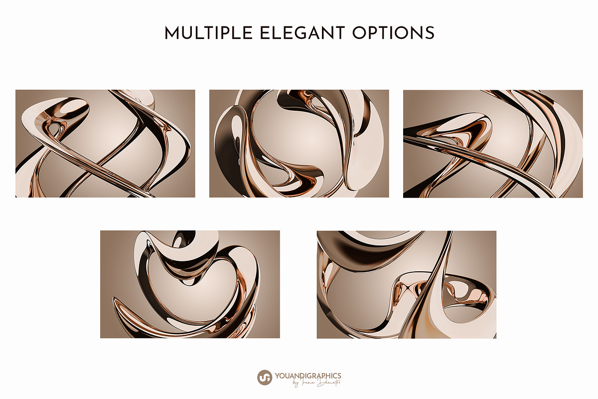 Metallic Elements & Backgrounds, a Graphic by Youandigraphics
