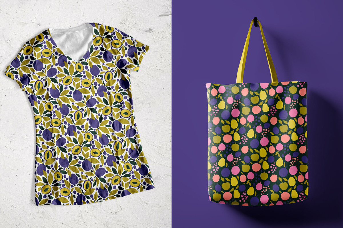 Summer Fruits, 20 patterns, a Pattern Graphic by pineart