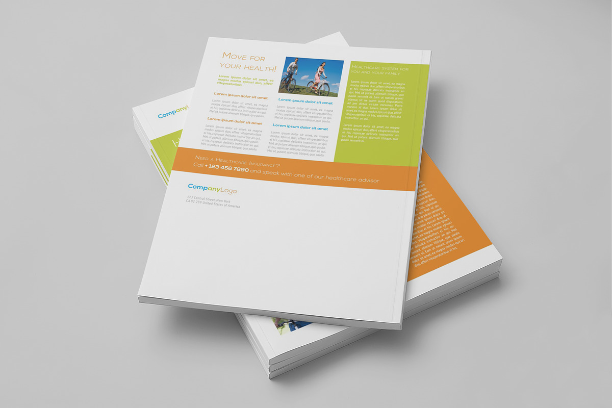Healthcare Newsletter Template, a Brochure Template by Carlos Fernando