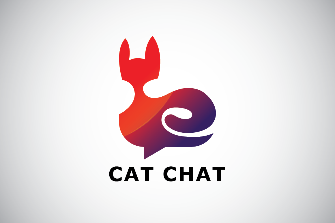 Cat Chat Logo Template, a Branding & Logo Template by Heavtryq Design