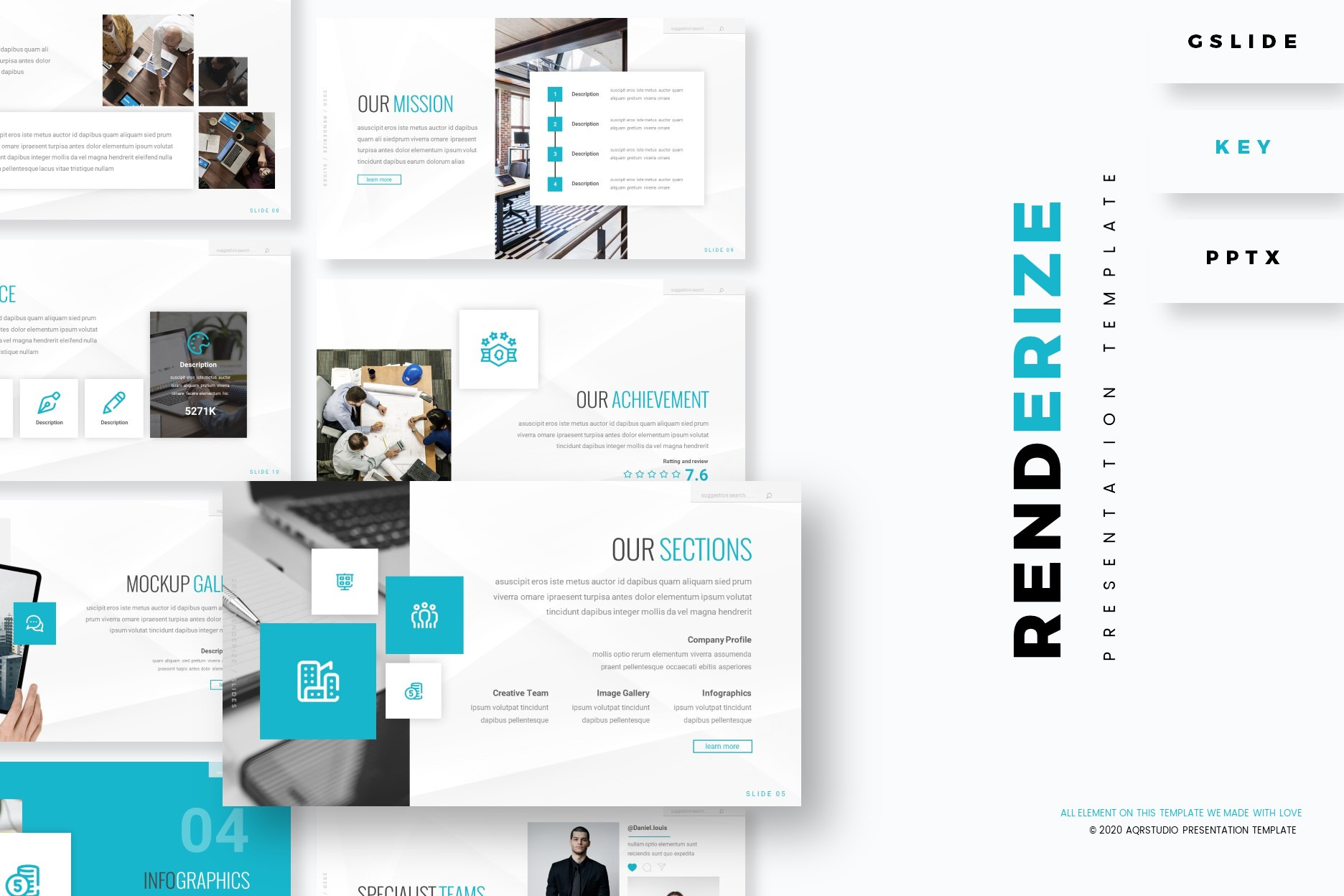 Renderize - Presentation Template, a Presentation Template by AQR Studio